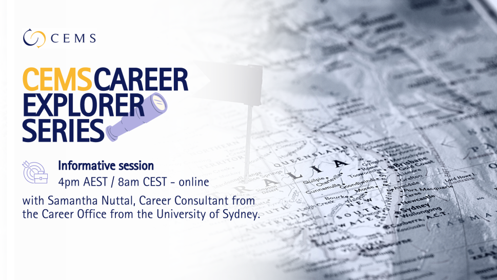 CEMS Career Explorer Series - Informative session with the Career Office